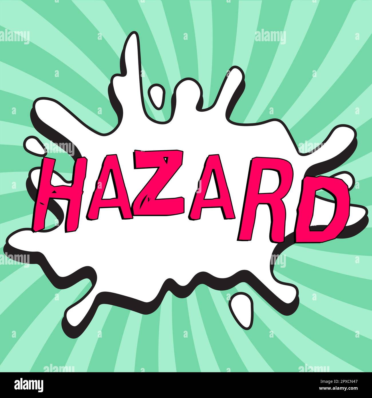 Writing displaying text Hazard, Business idea account or statement ...