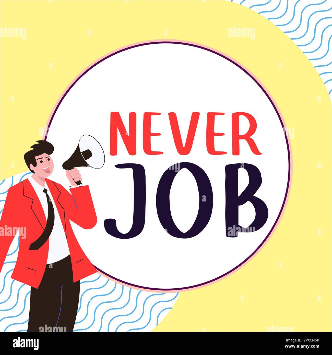 Hand writing sign Never Job, Business idea Choosing a job that you ...