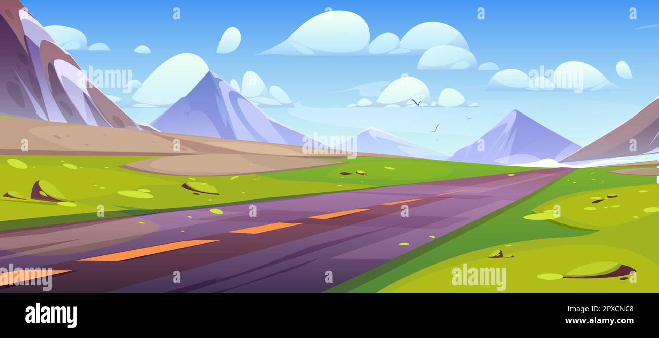 Animated Road Side View