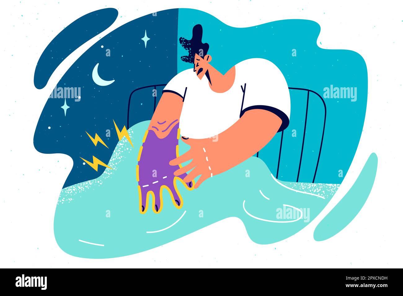 Numbness Cartoons Illustrations Vector Stock Images Numb Vector Art,