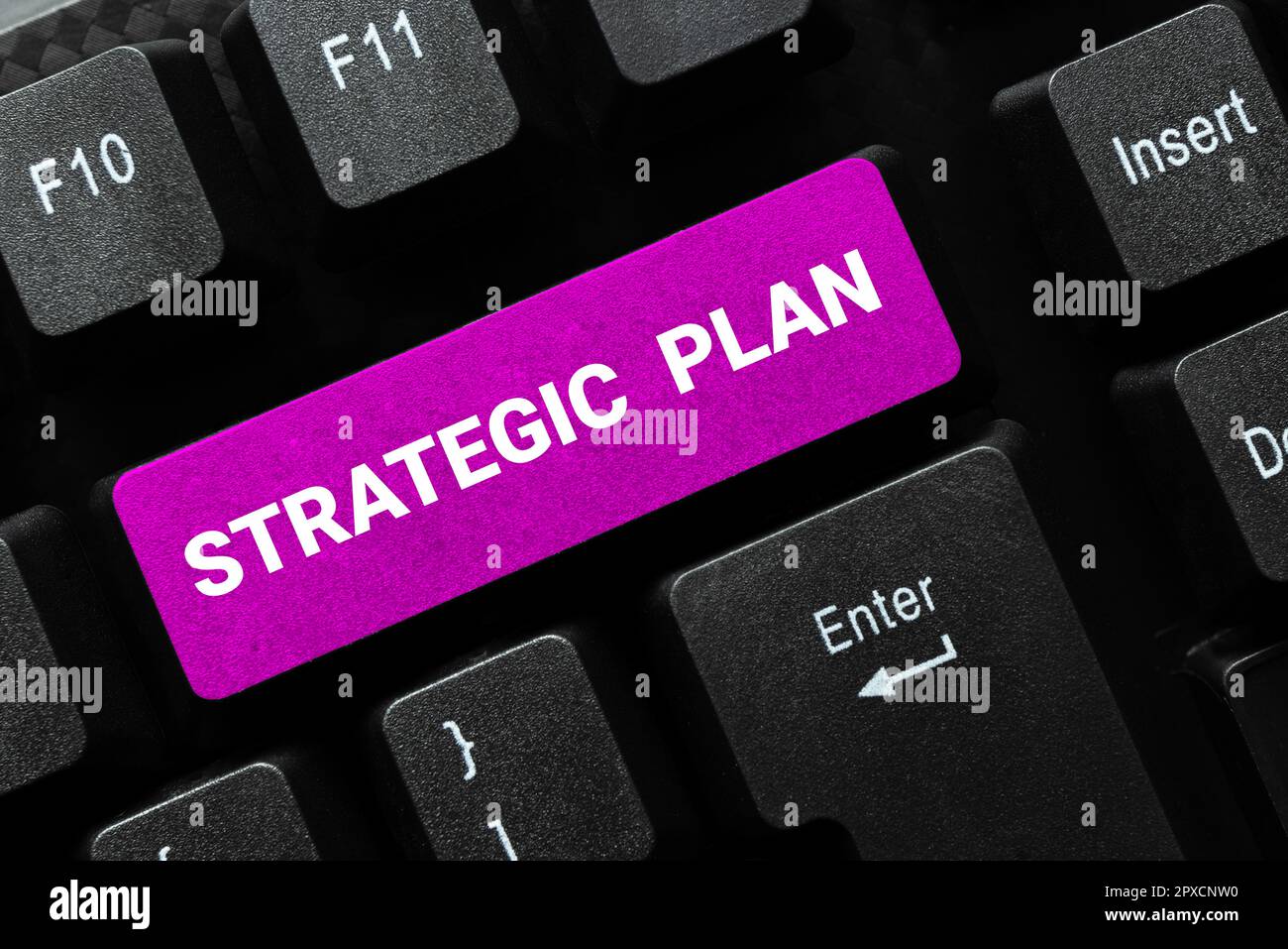 Writing displaying text Strategic Plan, Concept meaning A process of ...