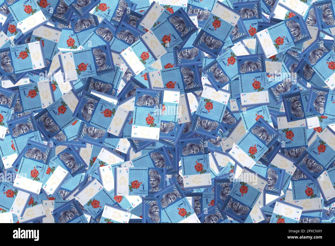 Close up on Malaysian Ringgit banknote. Malaysian money or bank notes ...