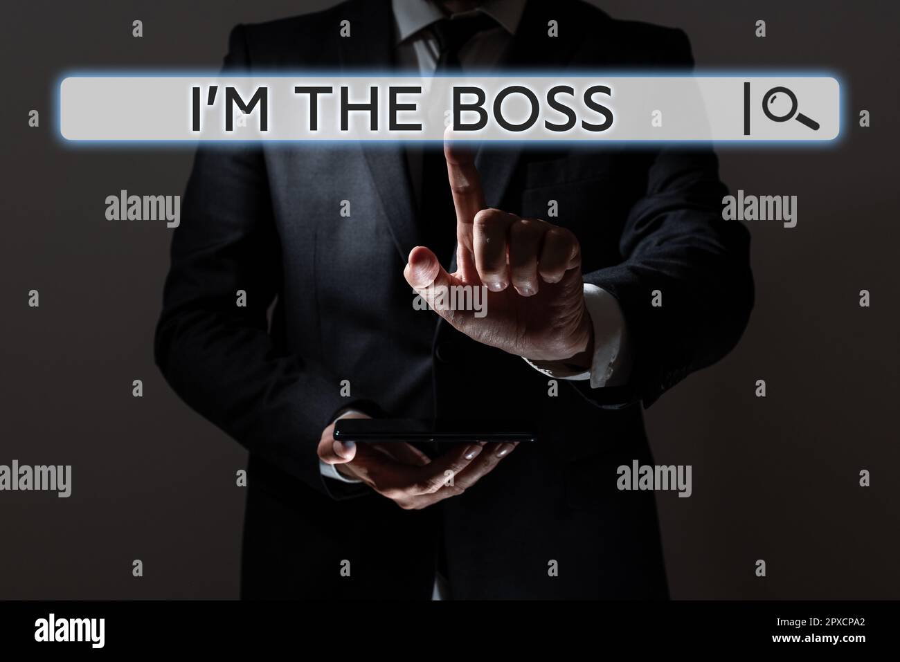 Conceptual display I'M The Boss, Business approach Be the one that ...