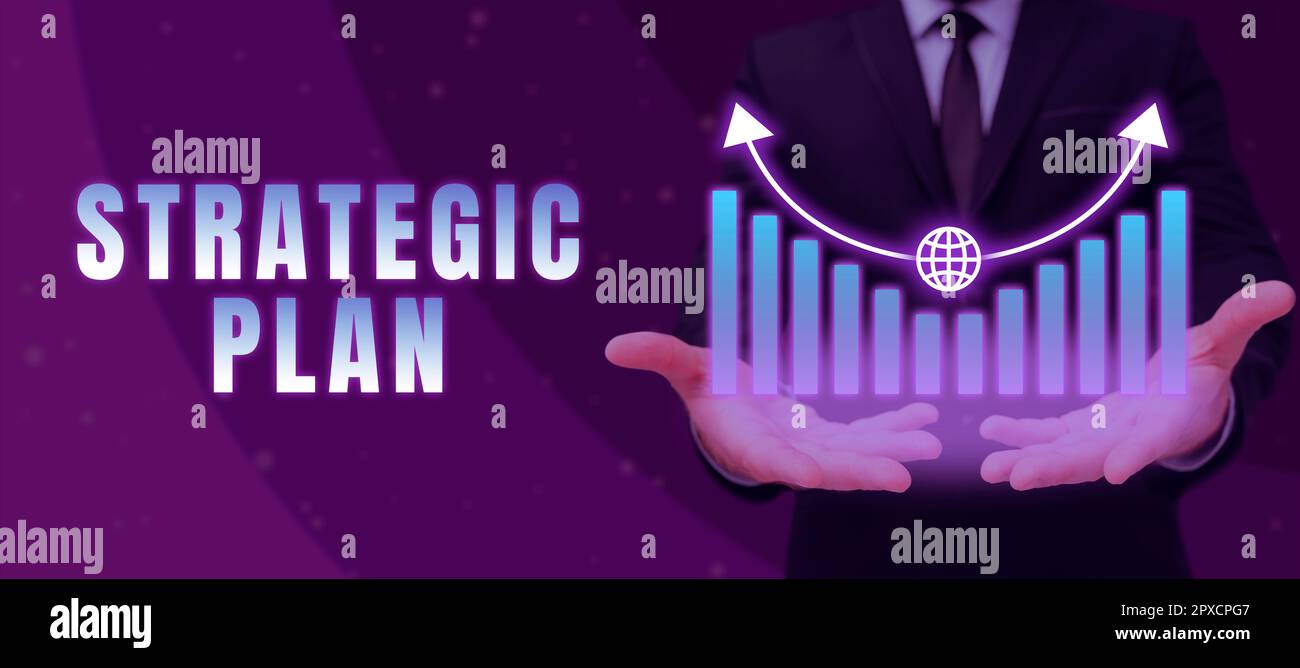 Text showing inspiration Strategic Plan, Business idea A process of ...