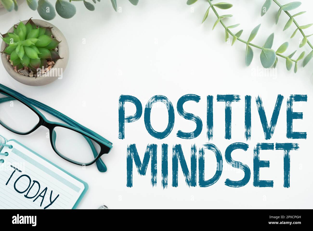 Text showing inspiration Positive Mindset, Concept meaning mental and ...