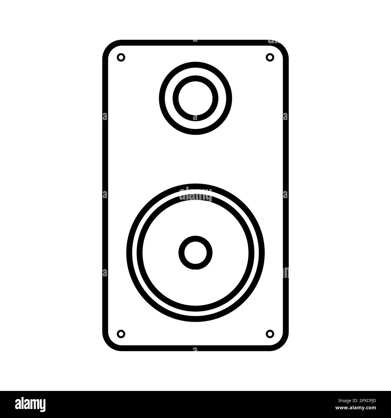 Vector illustration of black and white flat icon simple modern digital ...