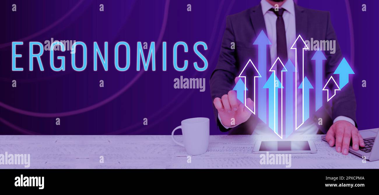 Inspiration showing sign Ergonomics, Concept meaning fitting or ...