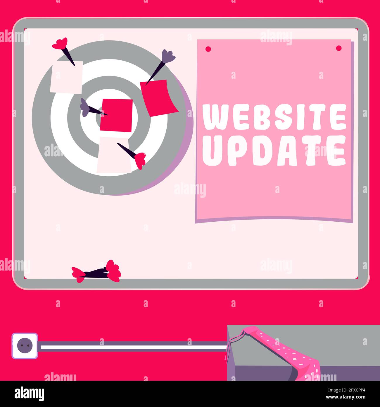 Handwriting text Website Update, Business approach keeping the webpage and content up to date ...