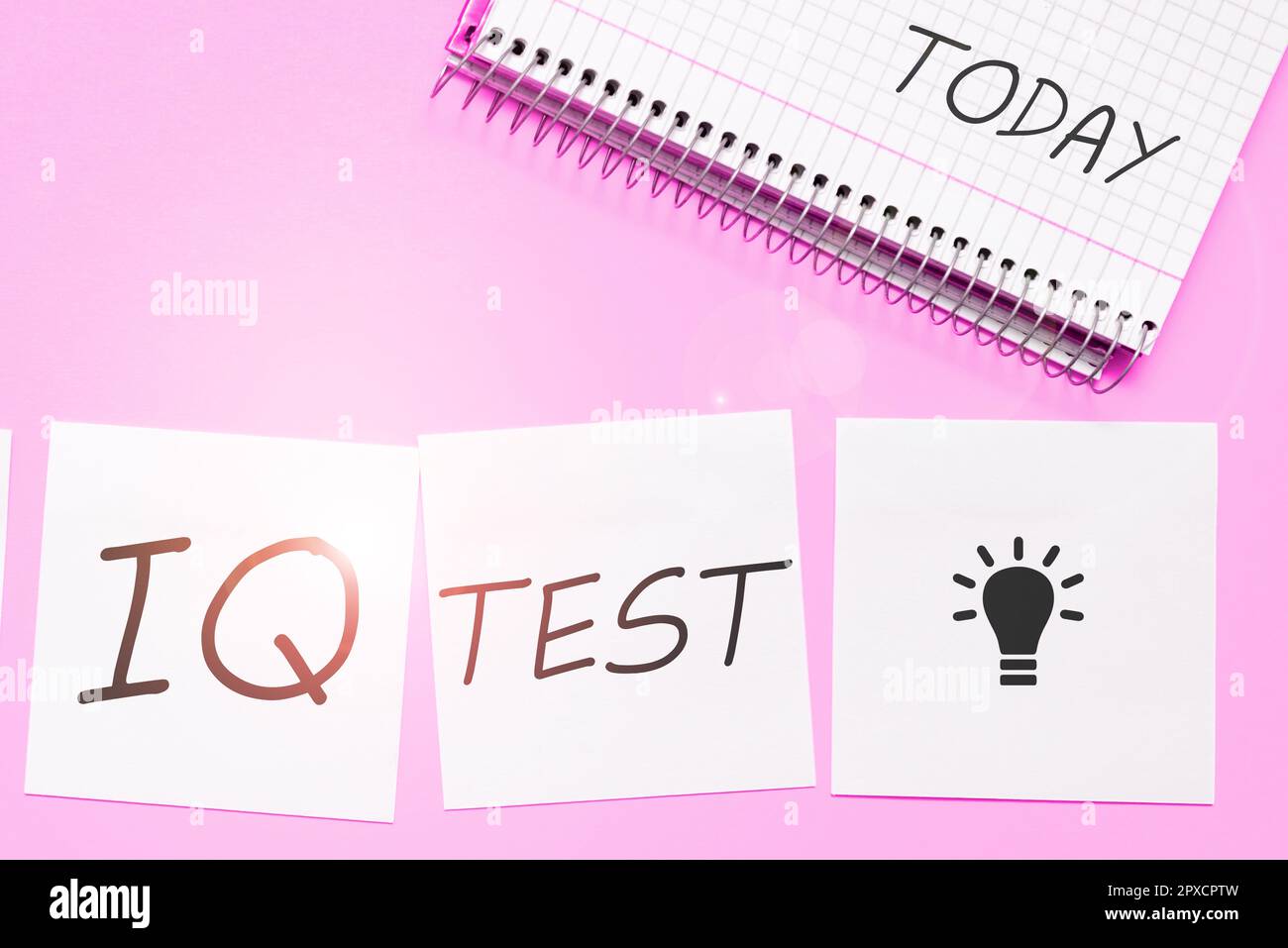 Writing displaying text Iq Test, Business overview attempt to measure ...