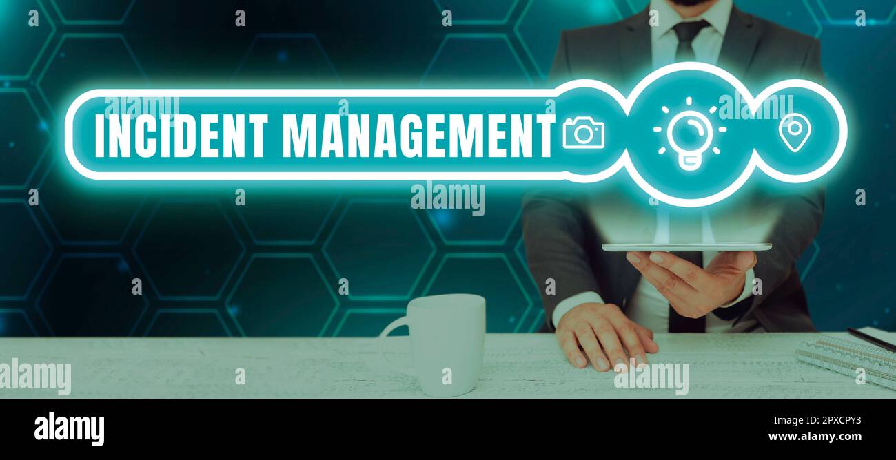 Inspiration showing sign Incident Management, Business overview Process ...