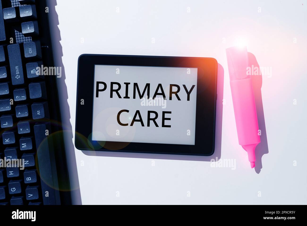 Sign displaying Primary Care, Business concept health care provided by ...