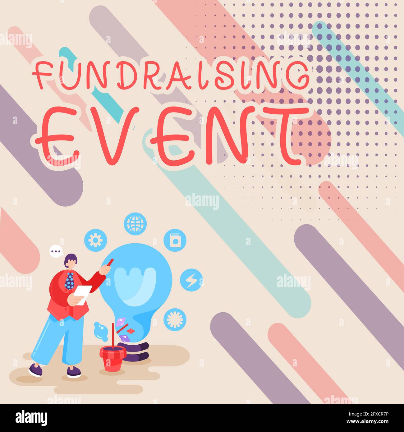 Hand writing sign Fundraising Event, Business idea campaign whose ...
