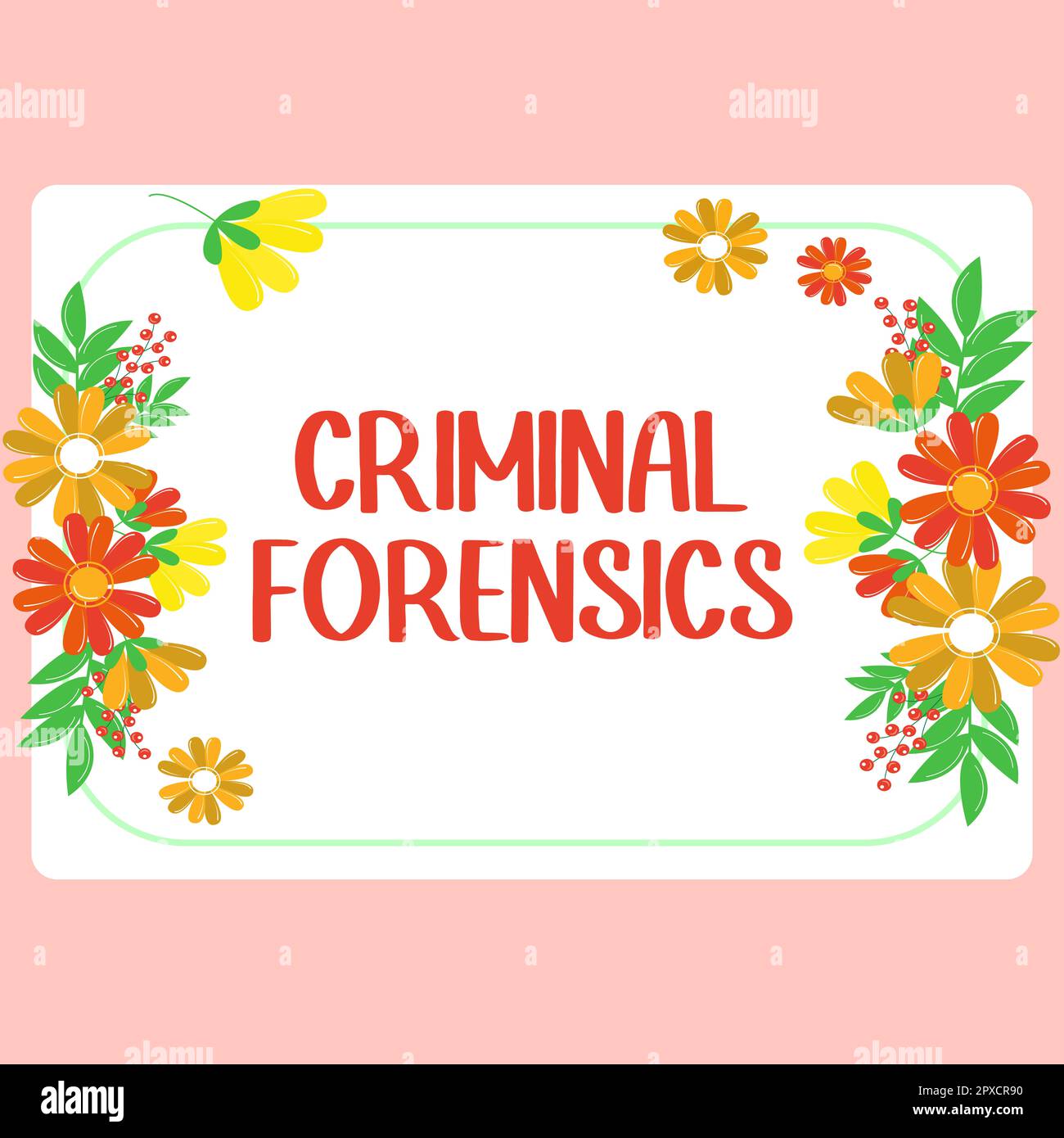 Sign displaying Criminal Forensics, Concept meaning Federal Offense ...