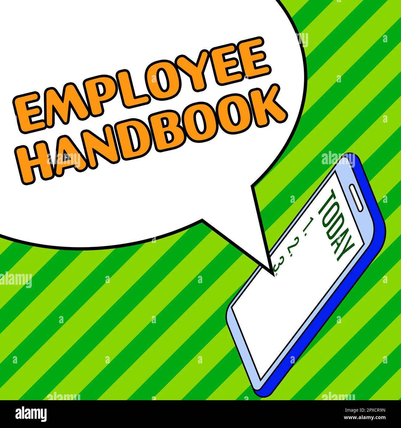 Sign displaying Employee Handbook, Word for Document that contains an ... Sign displaying Employee Handbook, Word for Document that contains an ...