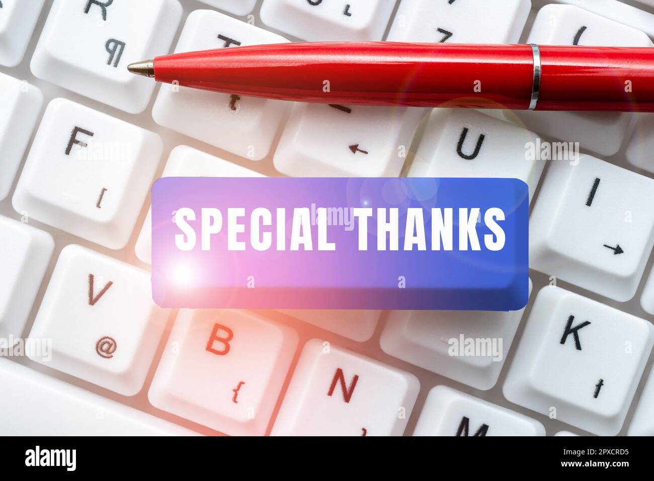 Hand writing sign Special Thanks, Word for expression of appreciation ...