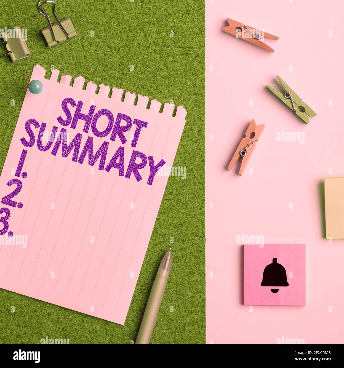 Conceptual caption Short Summary, Business showcase Brief statement of ...