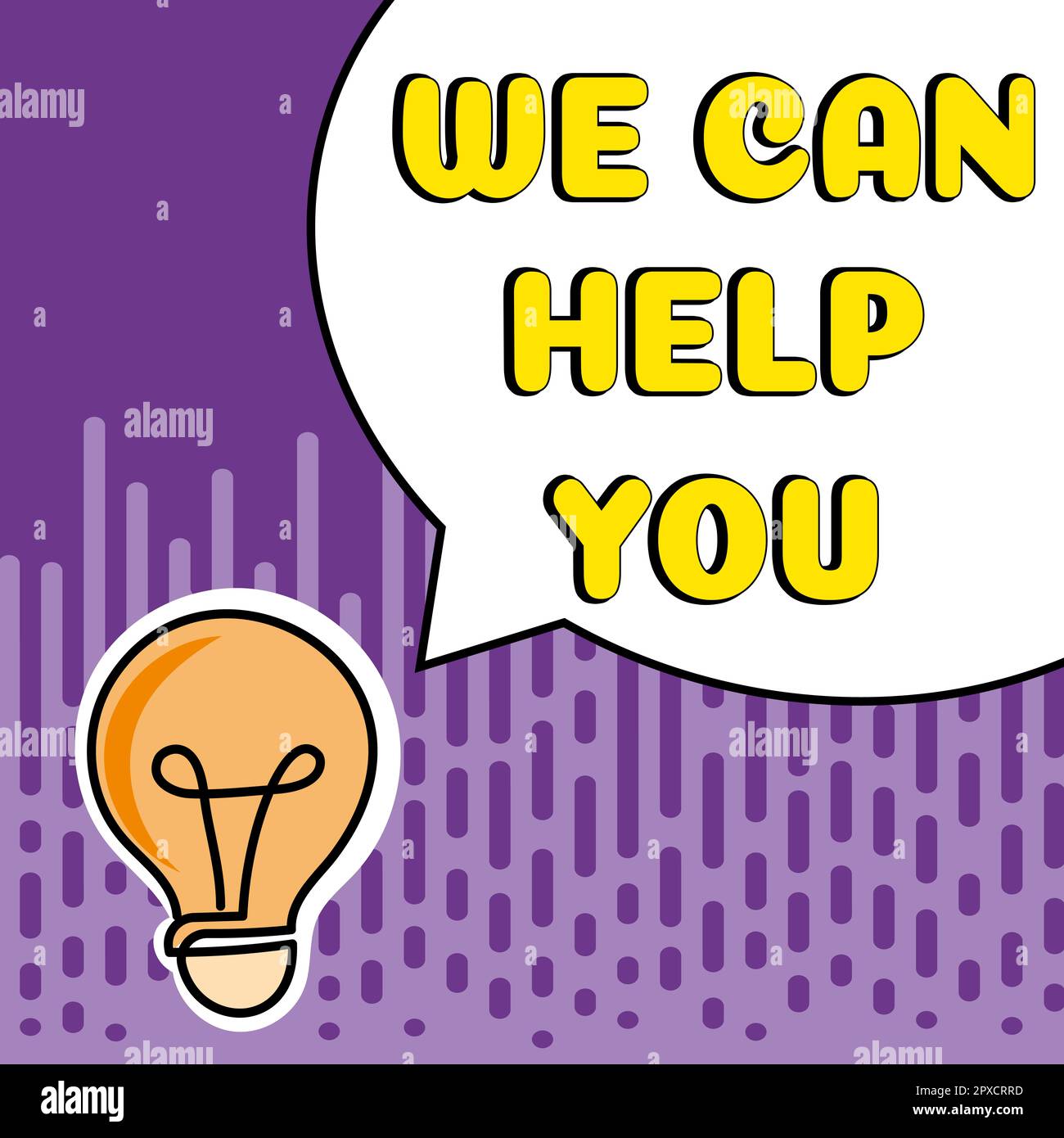 Conceptual display We Can Help You, Business showcase Support ...