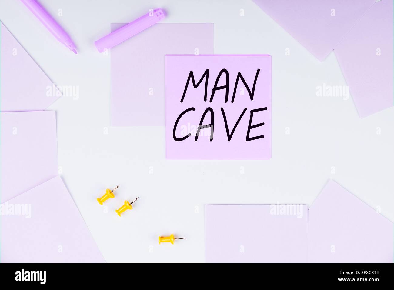 Text showing inspiration Man Cave, Conceptual photo a room, space or ...