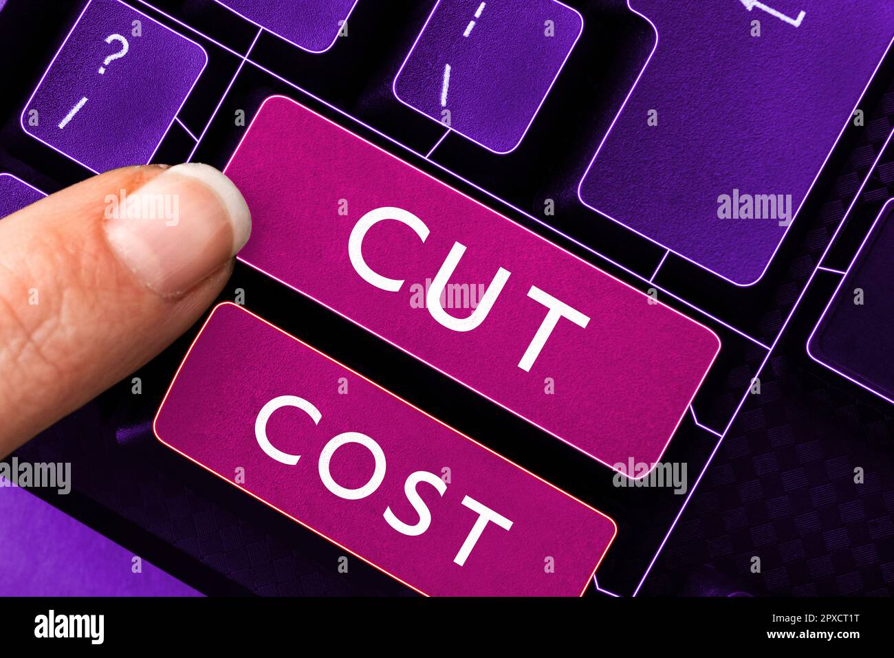 Text caption presenting Cut Cost, Business showcase Measures ...