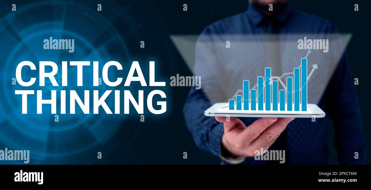 Handwriting Text Critical Thinking Internet Concept Sequence Of Stages