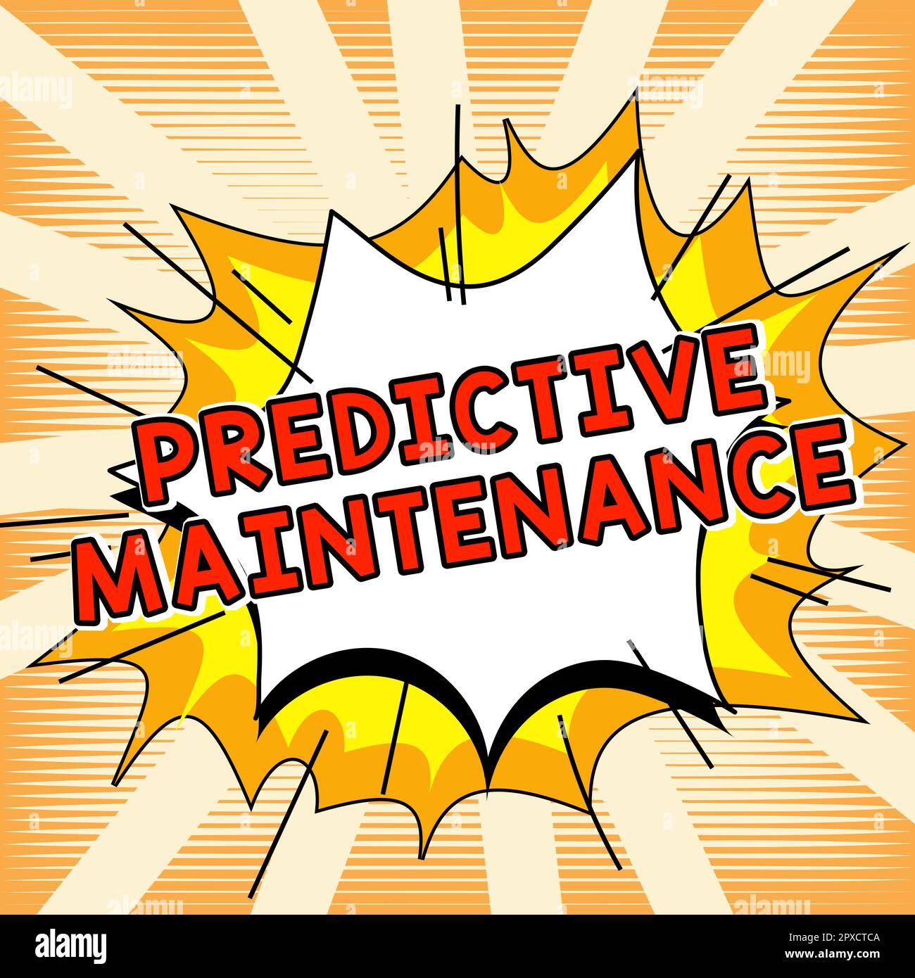 Sign displaying Predictive Maintenance, Word Written on Predict when ...