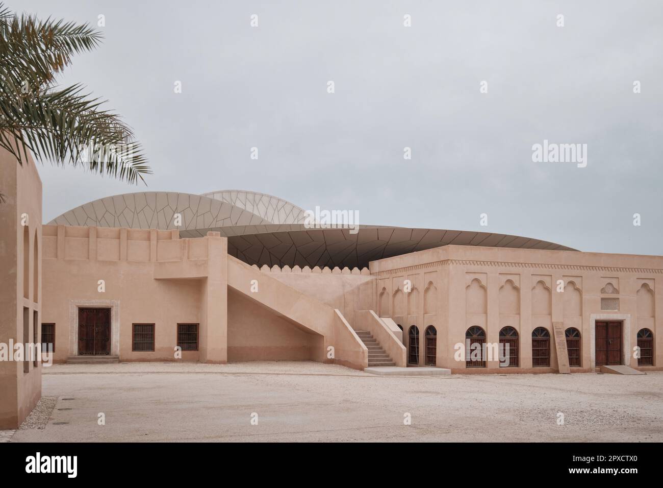 Doha, April 2023: palace of Sheikh Abdullah bin Jassim Al Thani at the ...