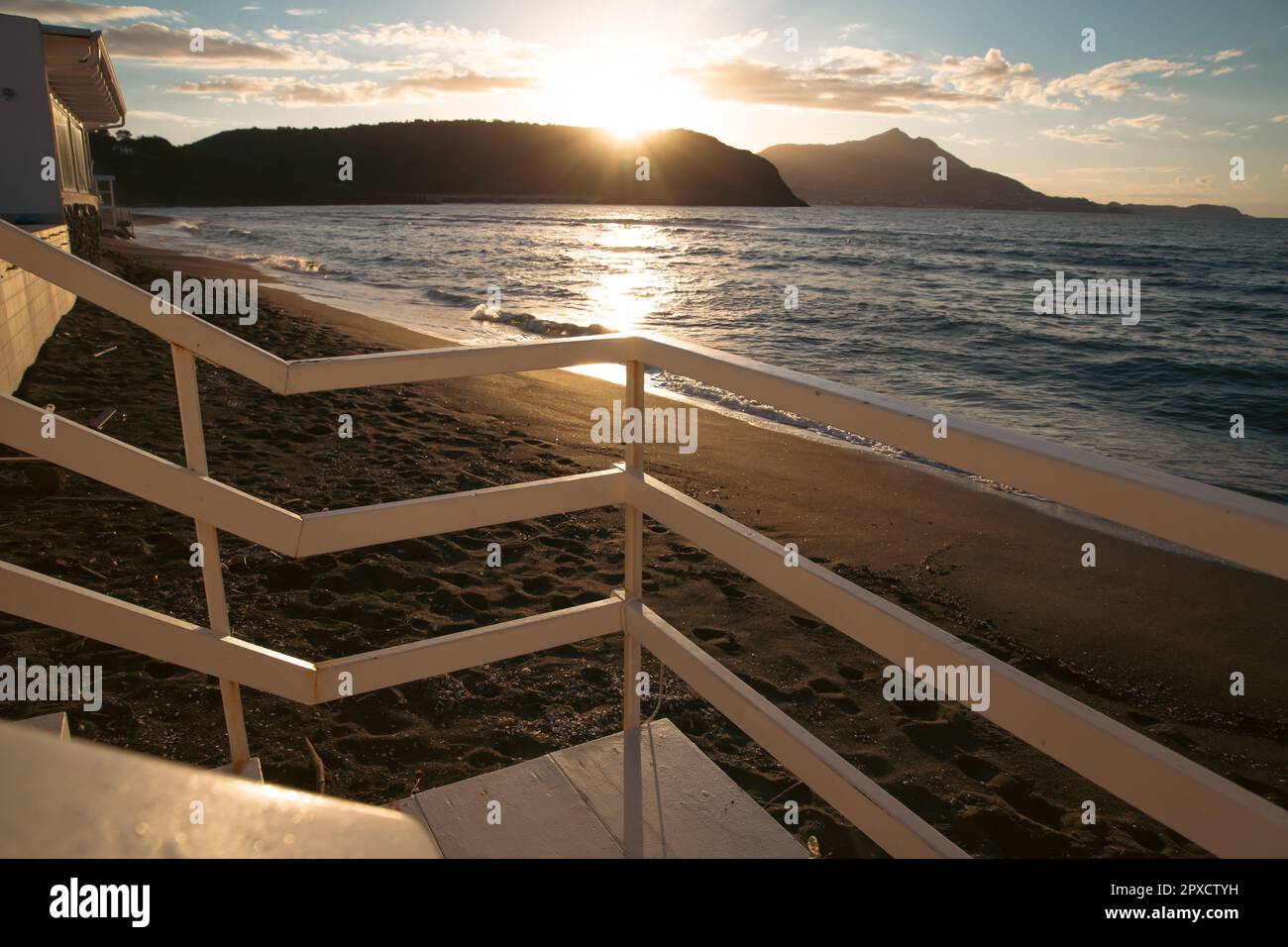 Wooden walkway down sandy hi-res stock photography and images - Alamy