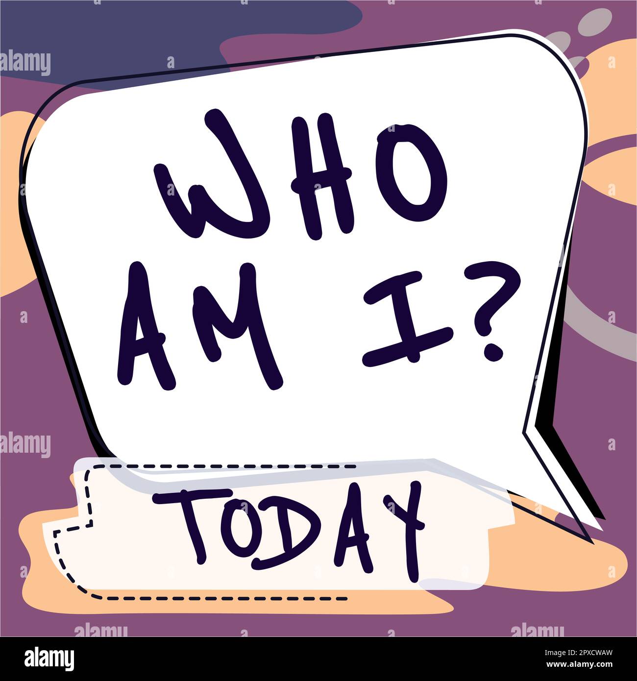 Sign displaying Who Am I, Word for when being asked about your name ...