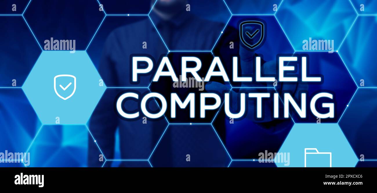 Handwriting text Parallel Computing, Business overview simultaneous ... Handwriting text Parallel Computing, Business overview simultaneous ...