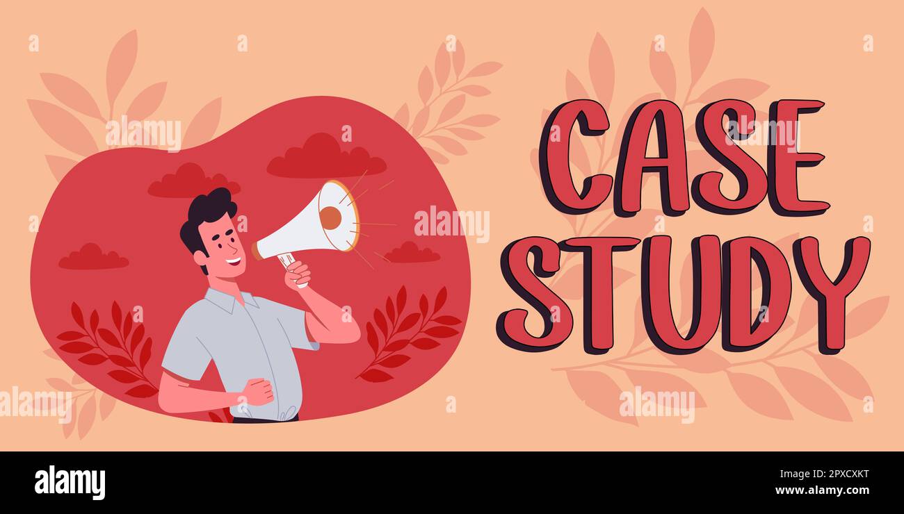 Conceptual caption Case Study, Business concept A subject matter to be ...