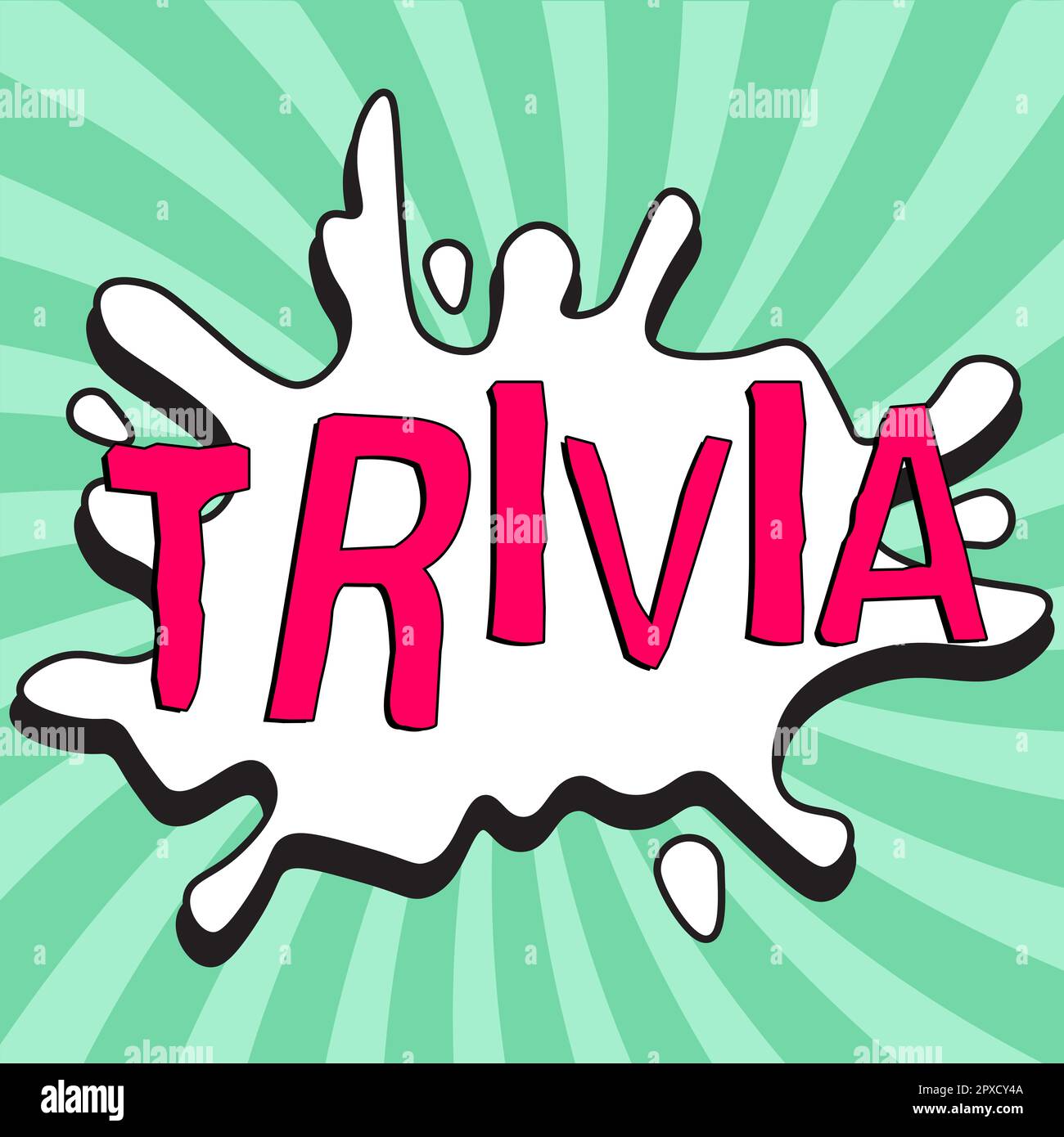 Sign displaying Trivia, Word for details considerations pieces ...