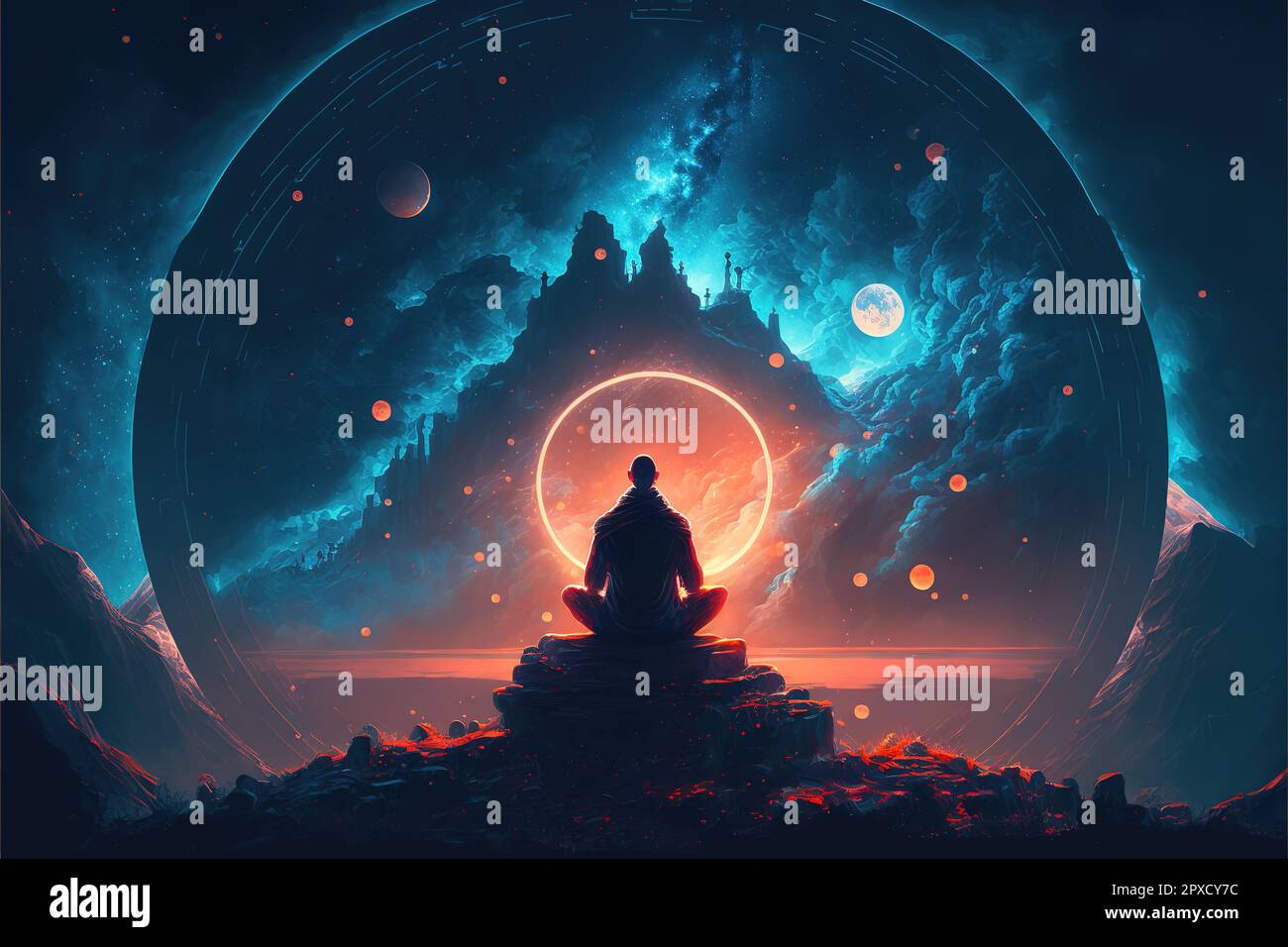 Wellness mind universe hi-res stock photography and images - Alamy