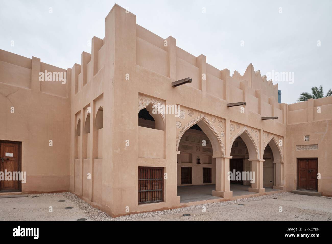 Doha, Qatar - April 2023: The original palace of Sheikh Abdullah bin ...
