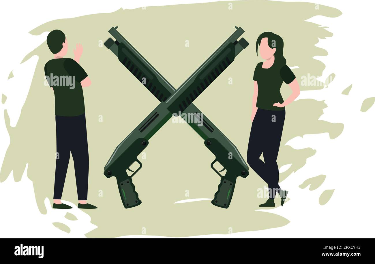 Sport guns Stock Vector Images - Alamy