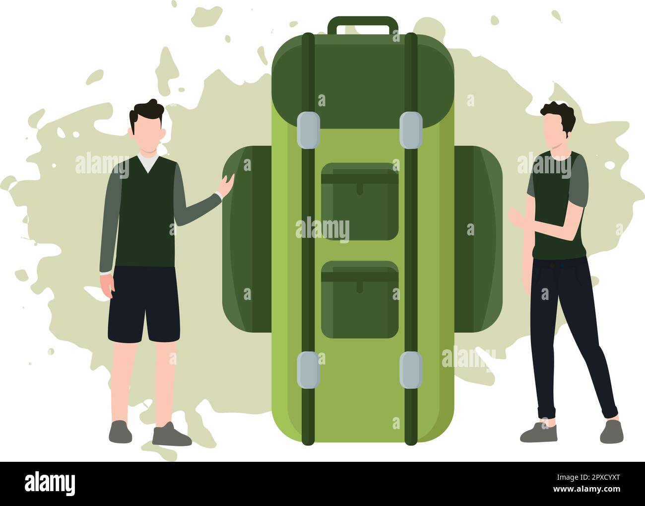 Battle bag Stock Vector Images - Alamy