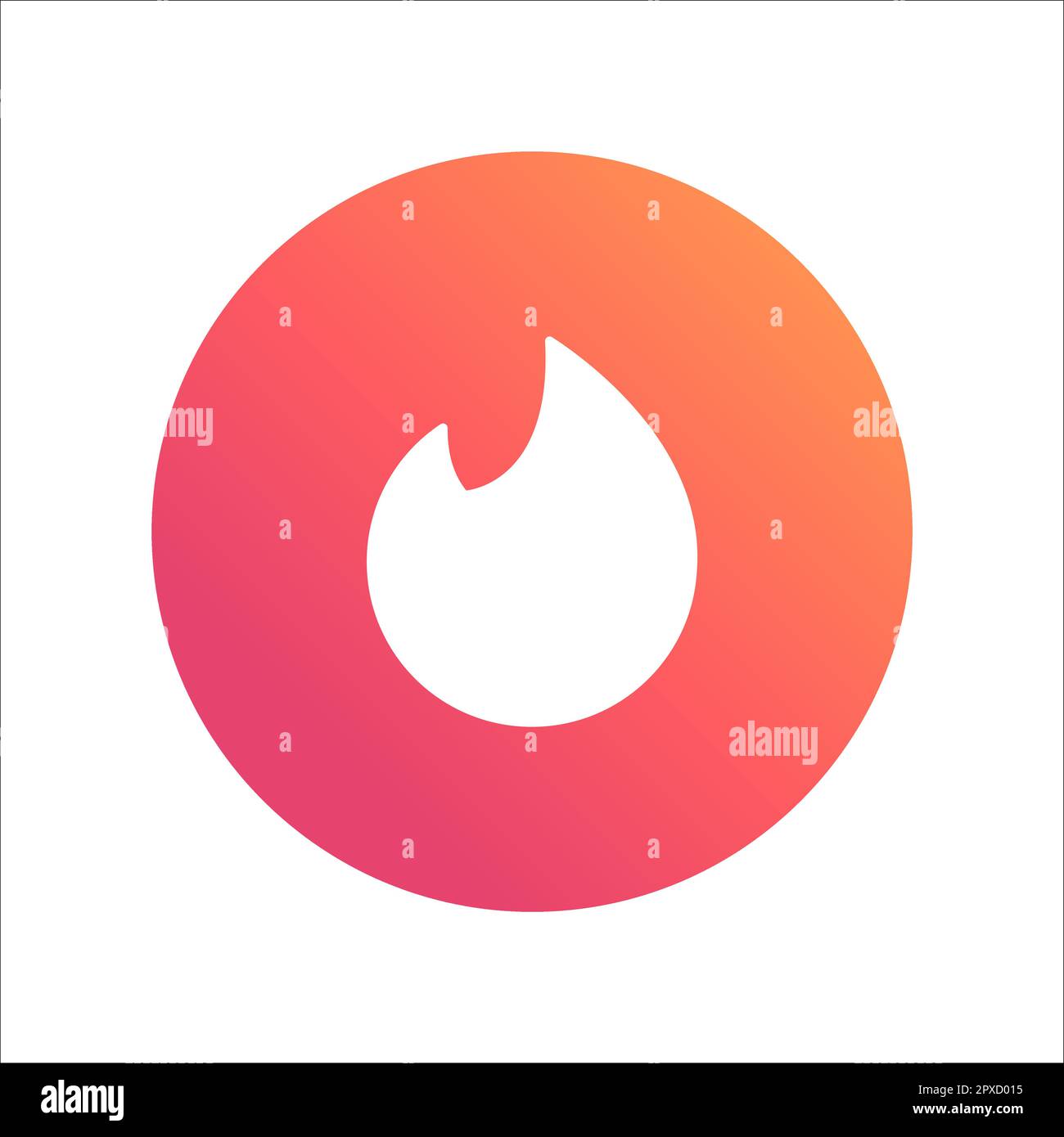 Vinnytsia, Ukraine - May 1, 2023. Popular social media Tinder logo ...