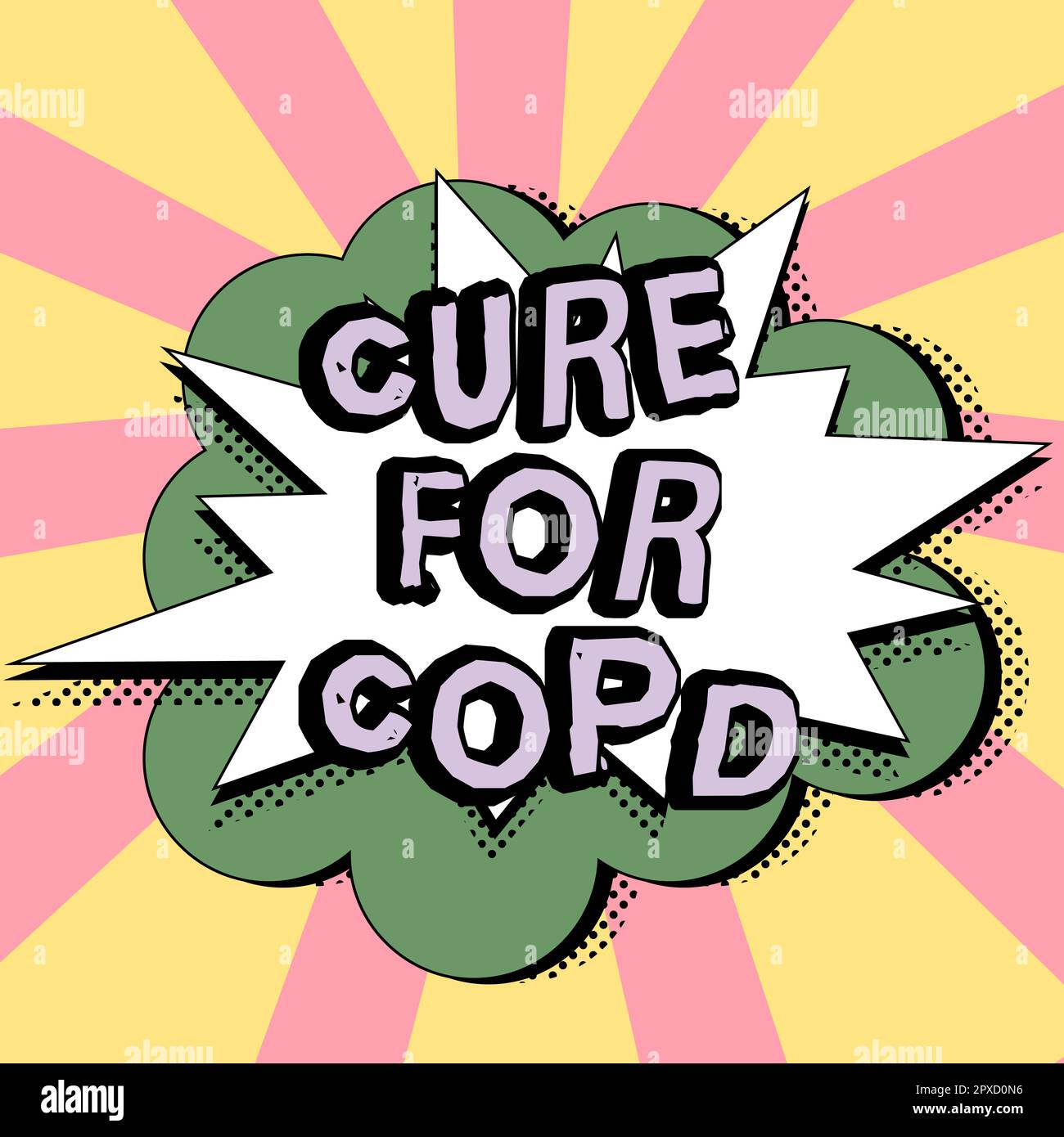 Conceptual display Cure For Copd, Business showcase Medical treatment ...