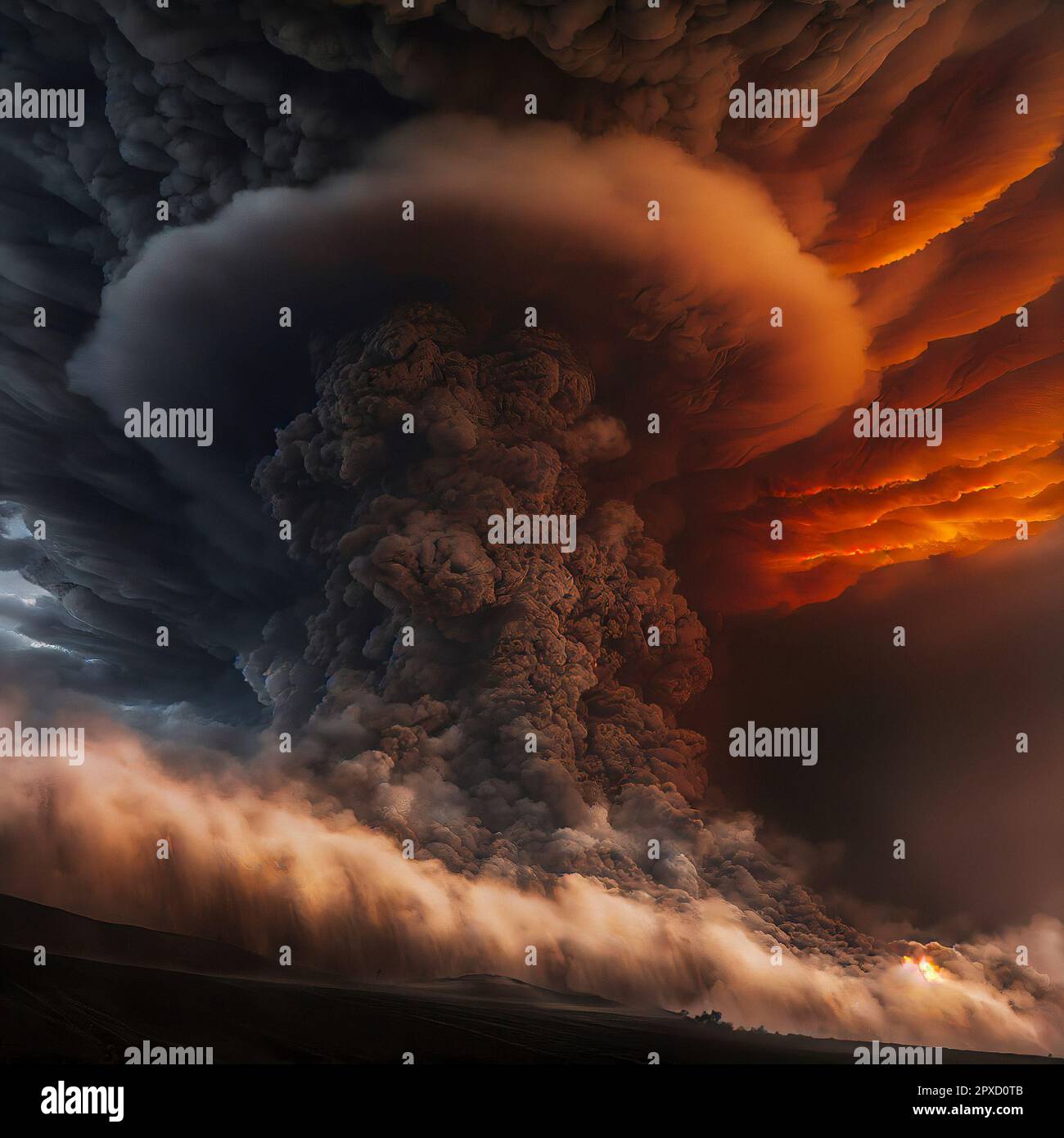 Plumes of ash hi-res stock photography and images - Alamy