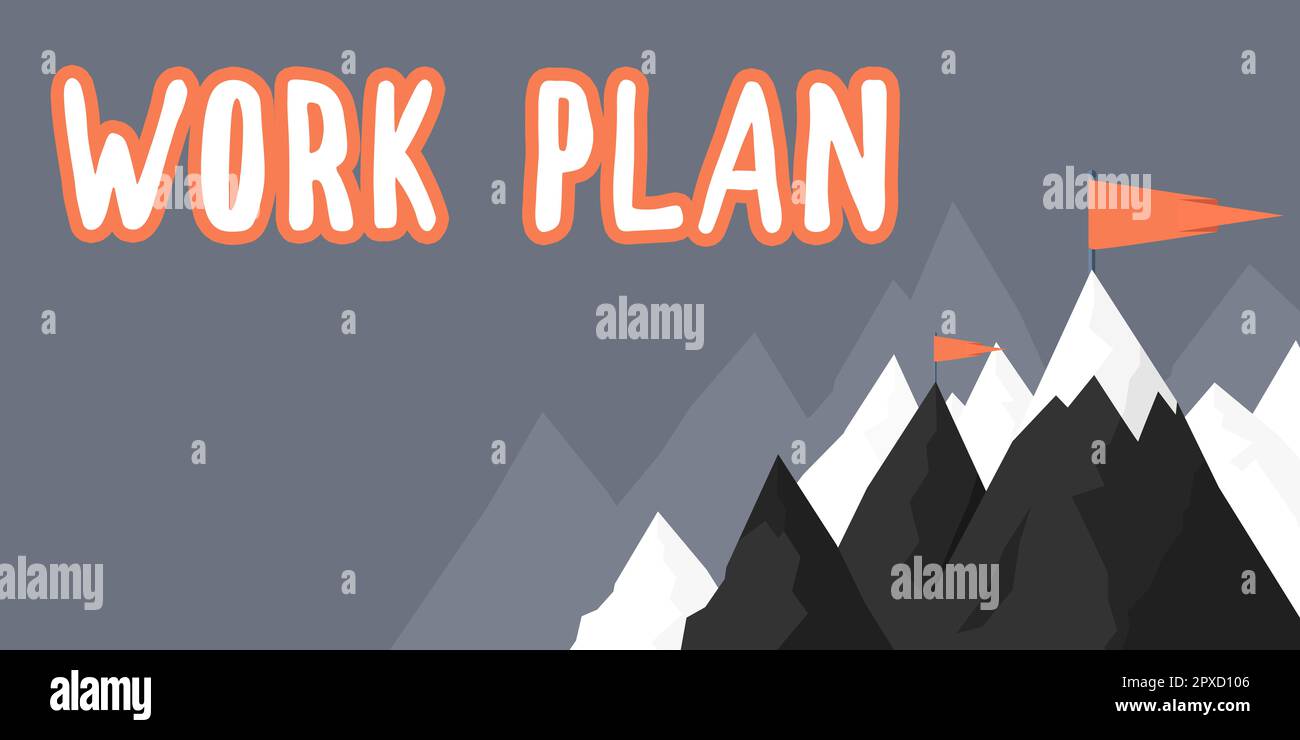 Inspiration showing sign Work Plan, Internet Concept project to be ...