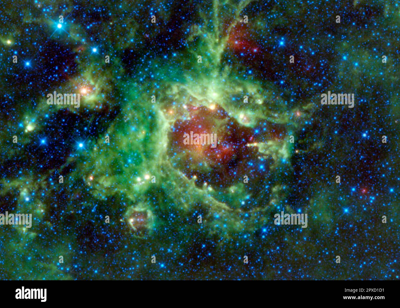 NASA's Wide-field Infrared Survey Explorer, captured this image of a ...