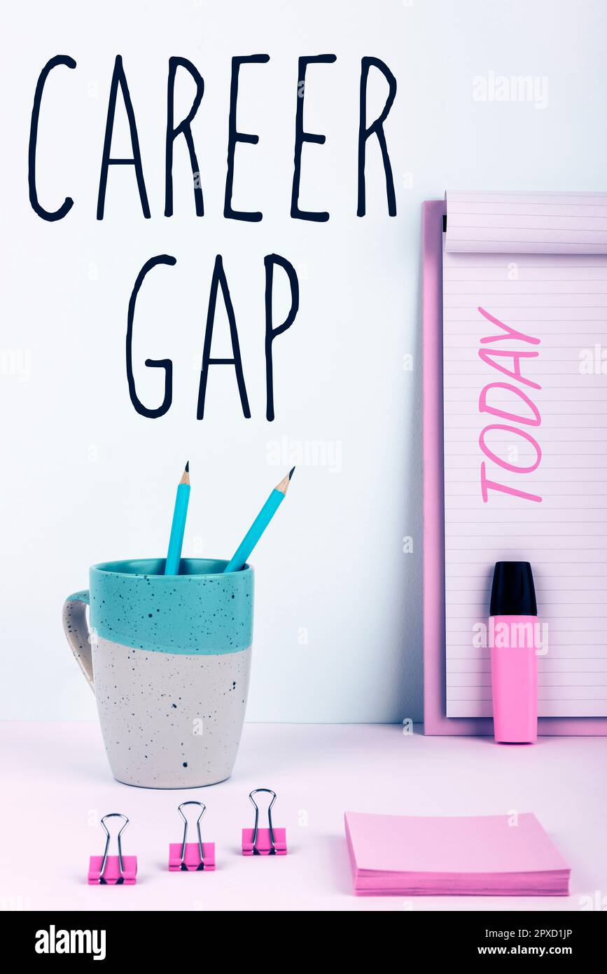 Conceptual display Career Gap, Word Written on A scene where in you ... Conceptual display Career Gap, Word Written on A scene where in you ...