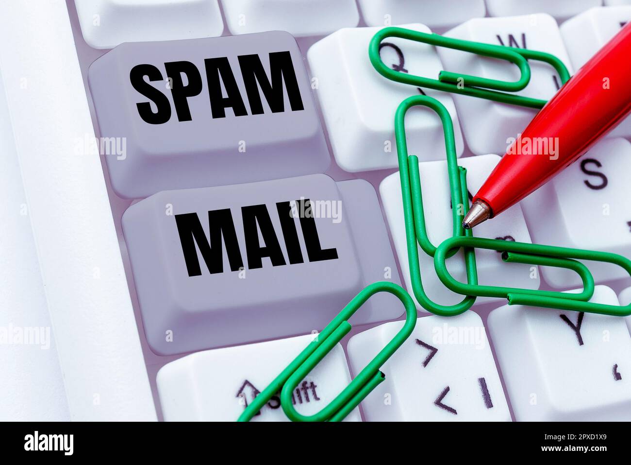 Conceptual caption Spam Mail, Business approach Intrusive advertising ...