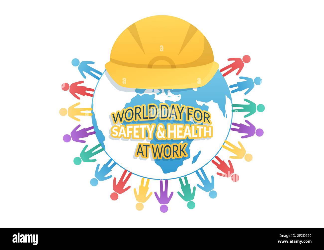 World Day Of Safety and Health at Work on April 28 Illustration with ...