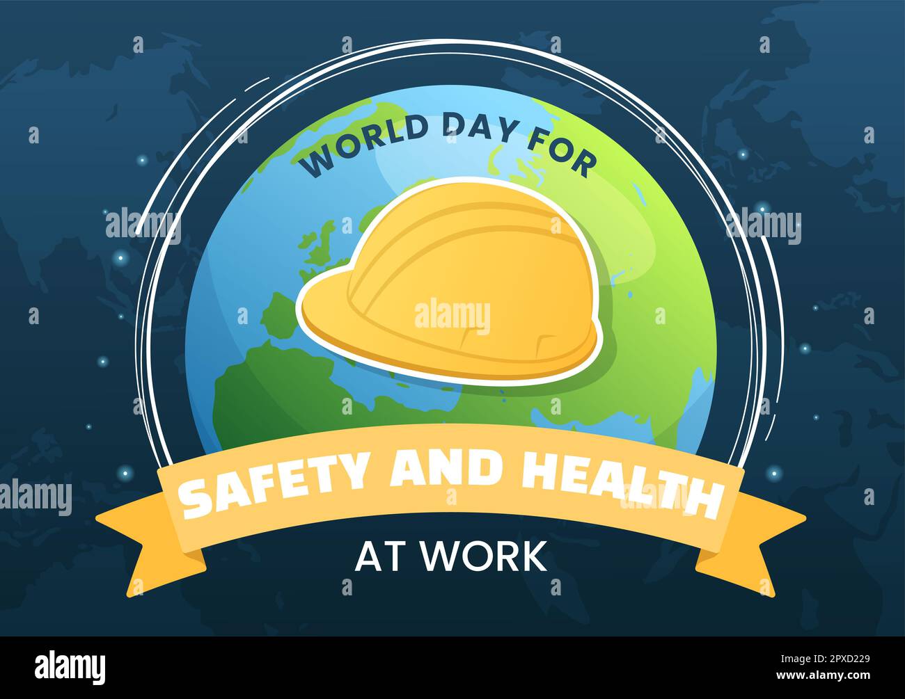 World Day Of Safety and Health at Work on April 28 Illustration with ...