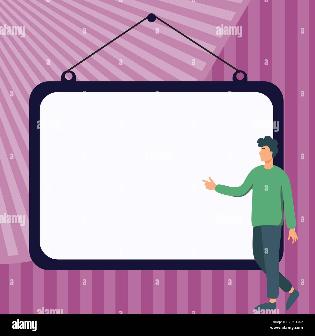 Man shows information on whiteboard. Finger pointing to table with ...