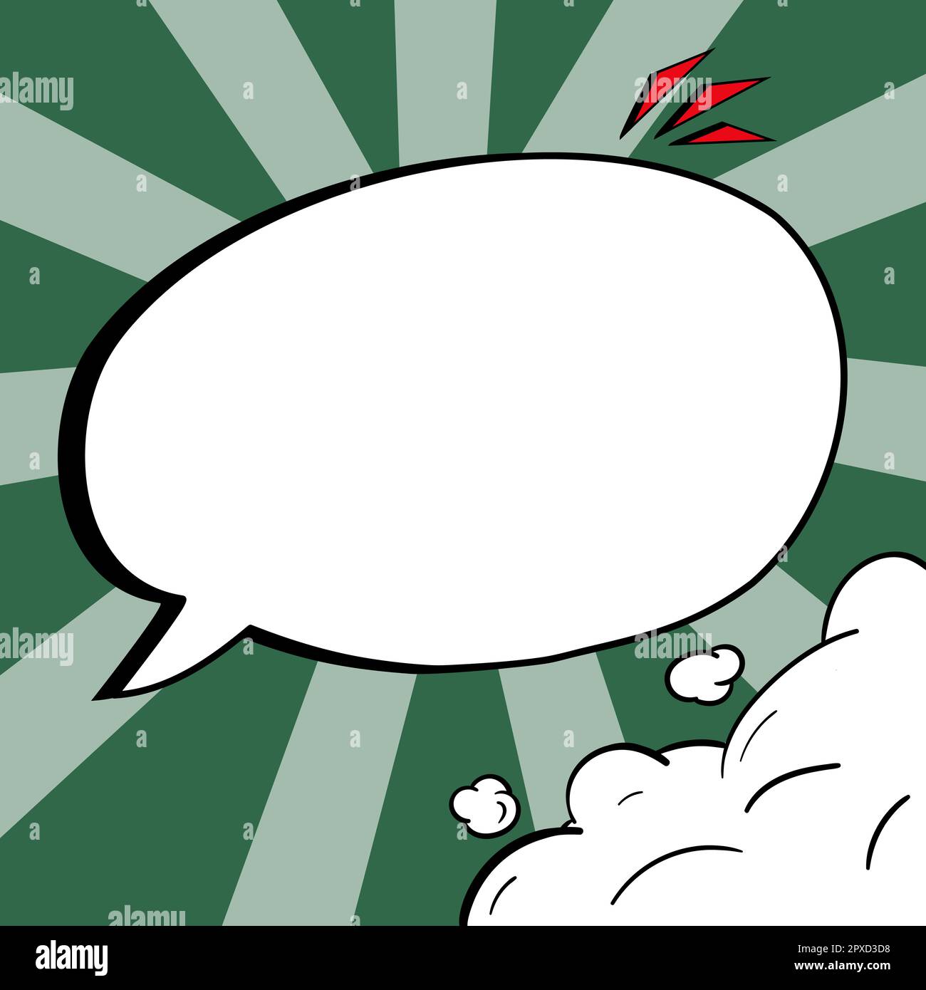 Speech Bubble With Copy Space Over Background. Template Framework For ...