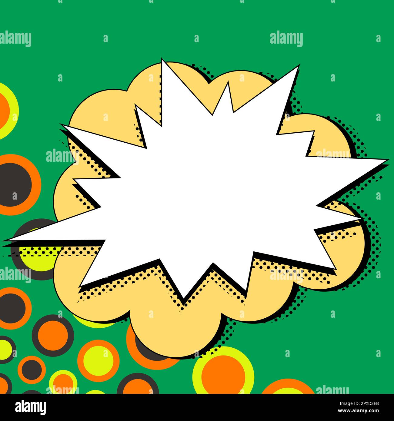 Speech Bubble With Copy Space Over Background. Template Framework For ...
