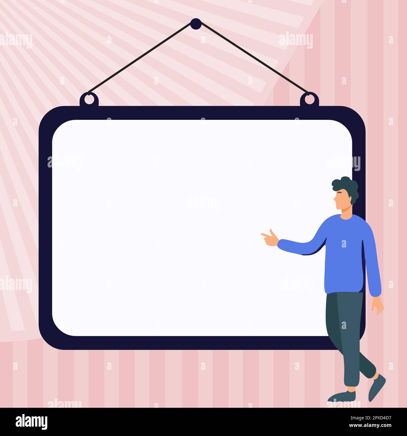 Man shows information on whiteboard. Finger pointing to table with ...