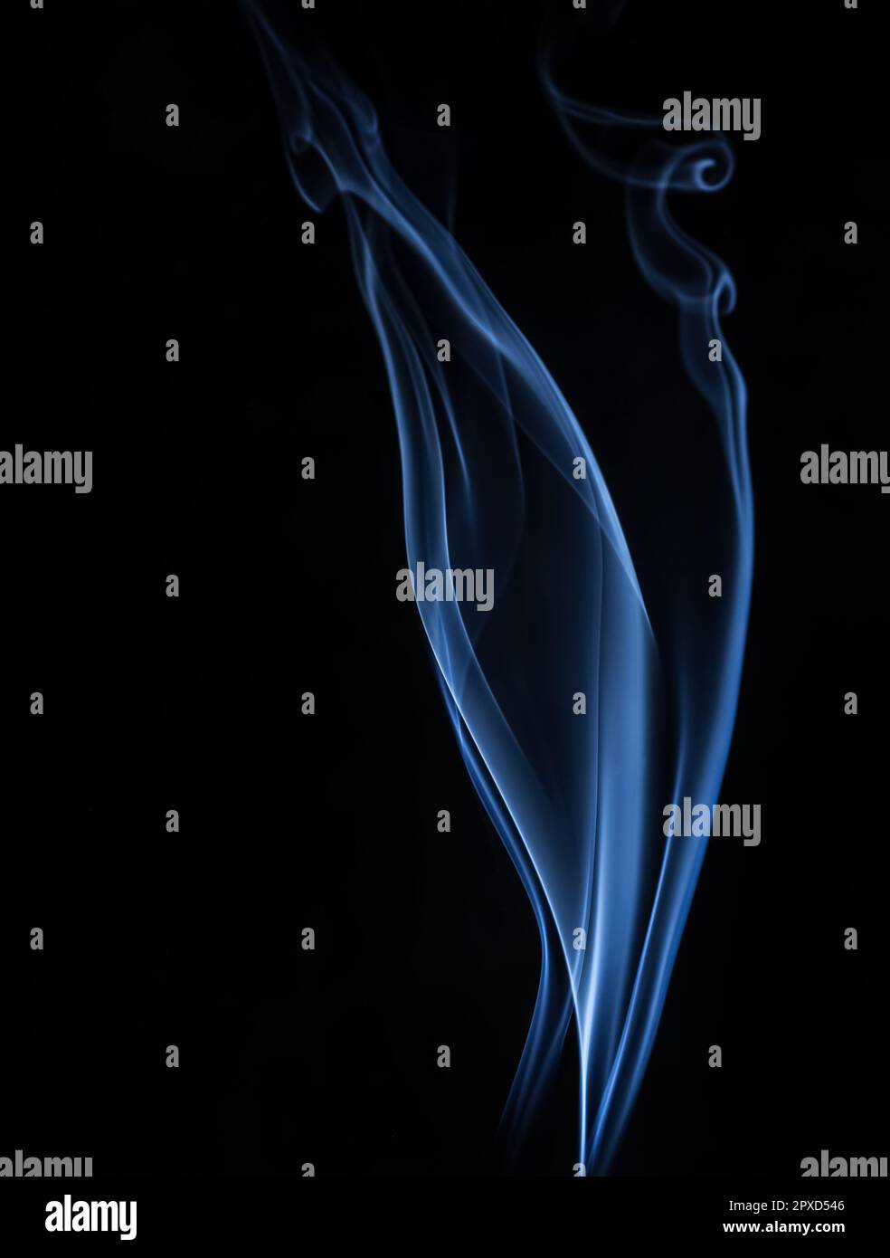 Abstract Smoke Background. Black and Blue Colors. Slow Motion Effect ...