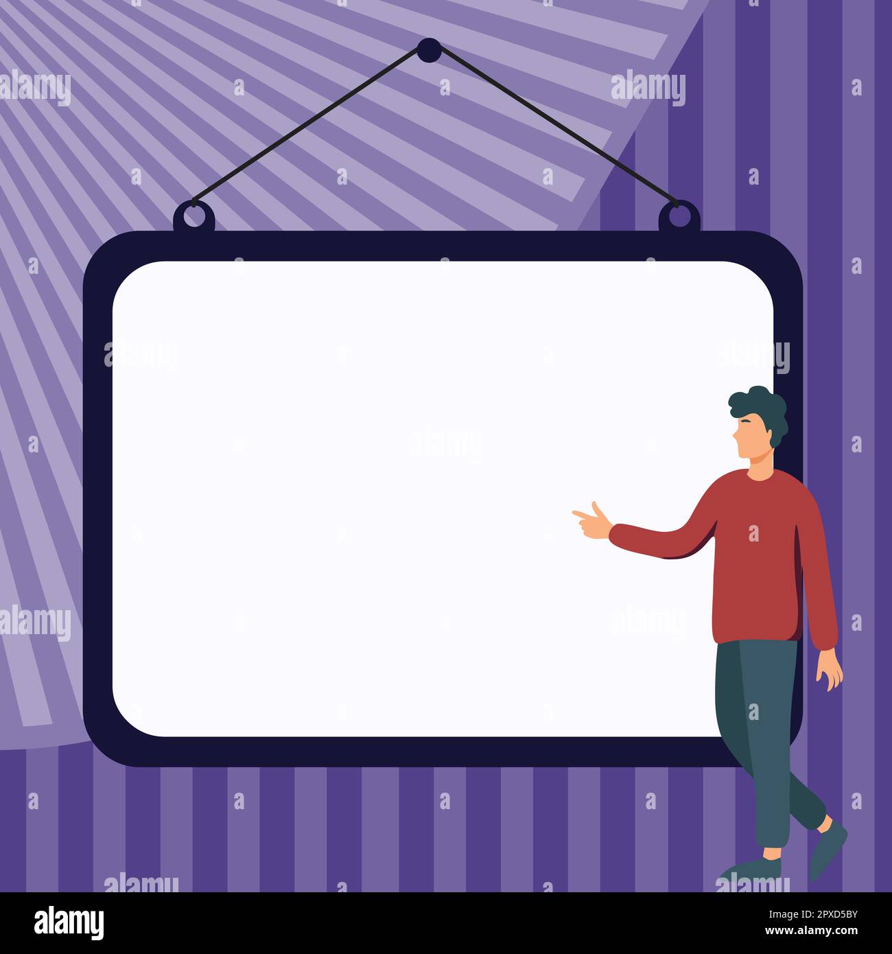 Man shows information on whiteboard. Finger pointing to table with ...